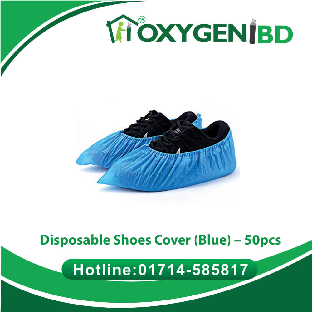 Disposable Shoes Cover (Blue) – 50pcs - Oxygen Cylinder BD