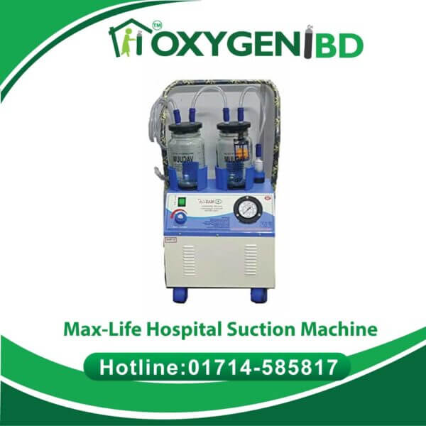 Max-Life Hospital Suction Machine - Oxygen Cylinder BD